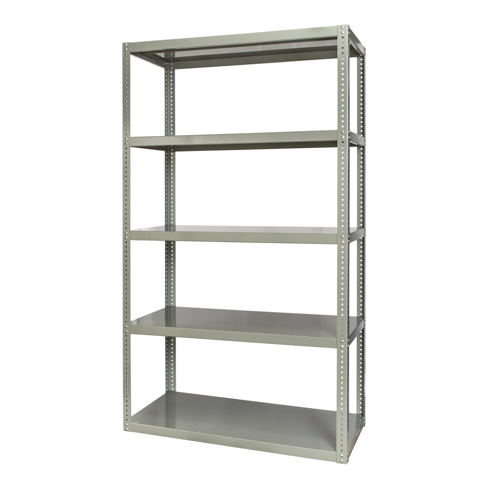 Hallowell 60" x 24" x 84" Steel Reinforced Free-Standing Open 5-Shelf ...