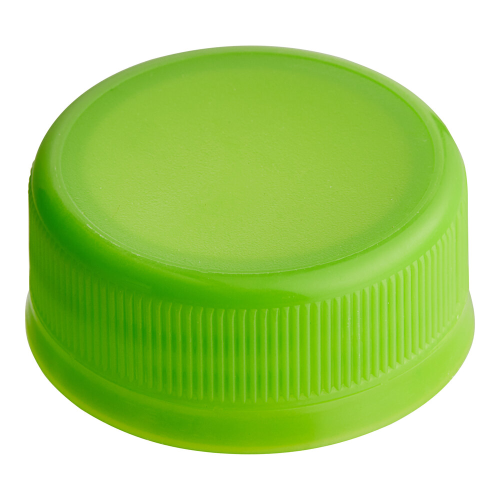 Lime Green Unlined Tamper-Evident Cap for HPP Juice Bottles - 100/Pack
