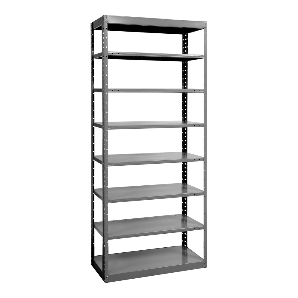 Hallowell Hi-Tech DuraTech 36" x 12" x 87" Steel 8-Shelf Pass-Through ...