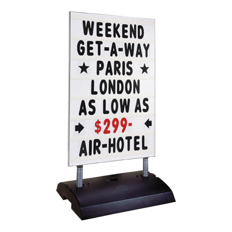 24" x 36" Double-Sided Springer Sidewalk Letterboard Sign