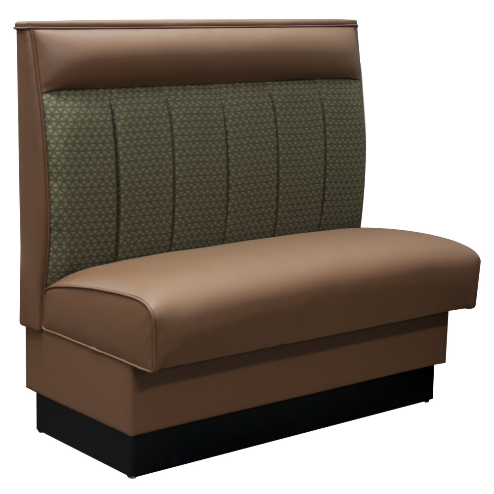 American Tables & Seating 46" Long Single 6 Channel Back Upholstered ...