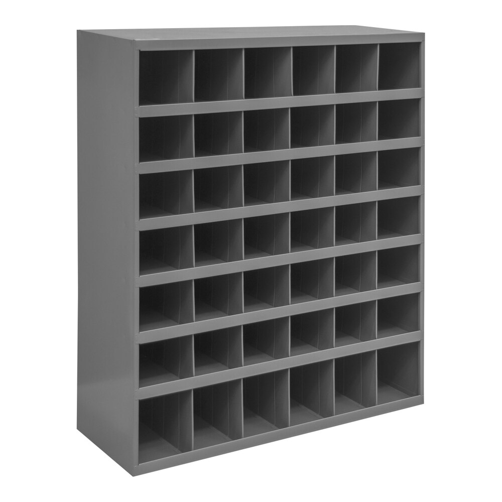 Durham Mfg 12" Steel Storage Bin Shelf with 42 Openings 360-95