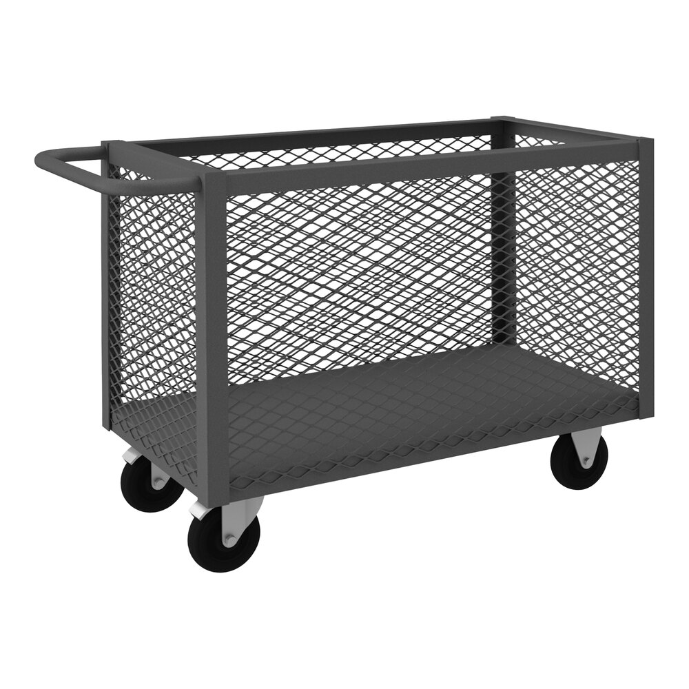 Durham Mfg 24" x 36" 14 Gauge Steel 4-Sided Mesh Box Truck with 5 ...