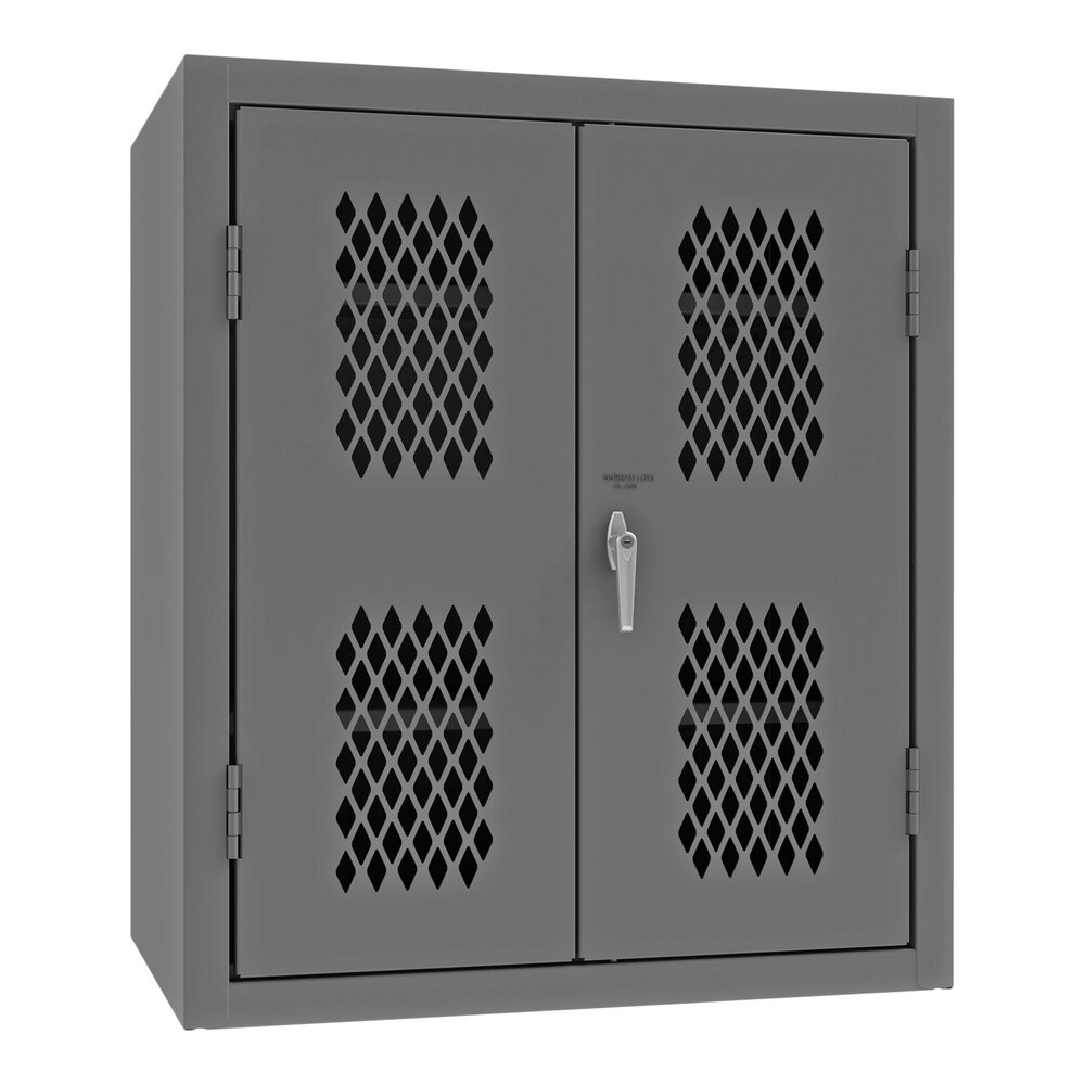 Durham Mfg 36" x 24" x 42" 14 Gauge Steel 2-Shelf Storage Cabinet with ...