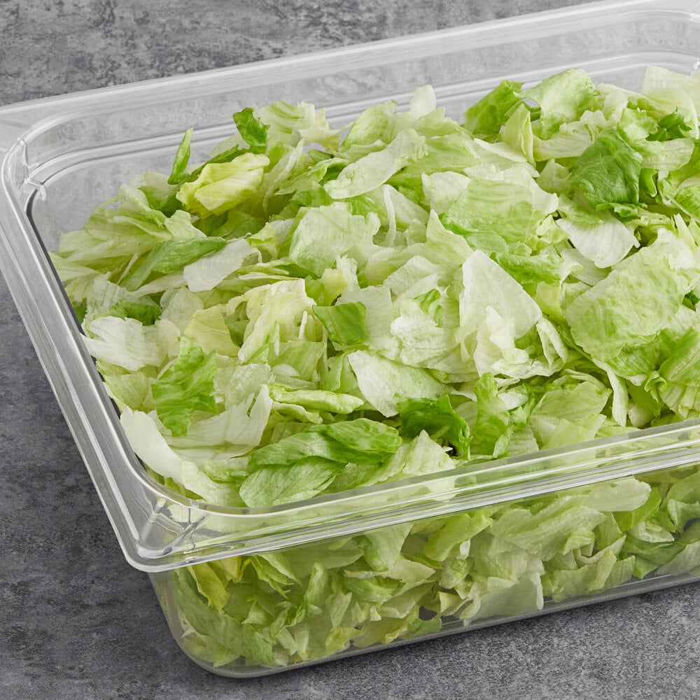 Chopped Iceberg Lettuce 5 lb. - 4/Case