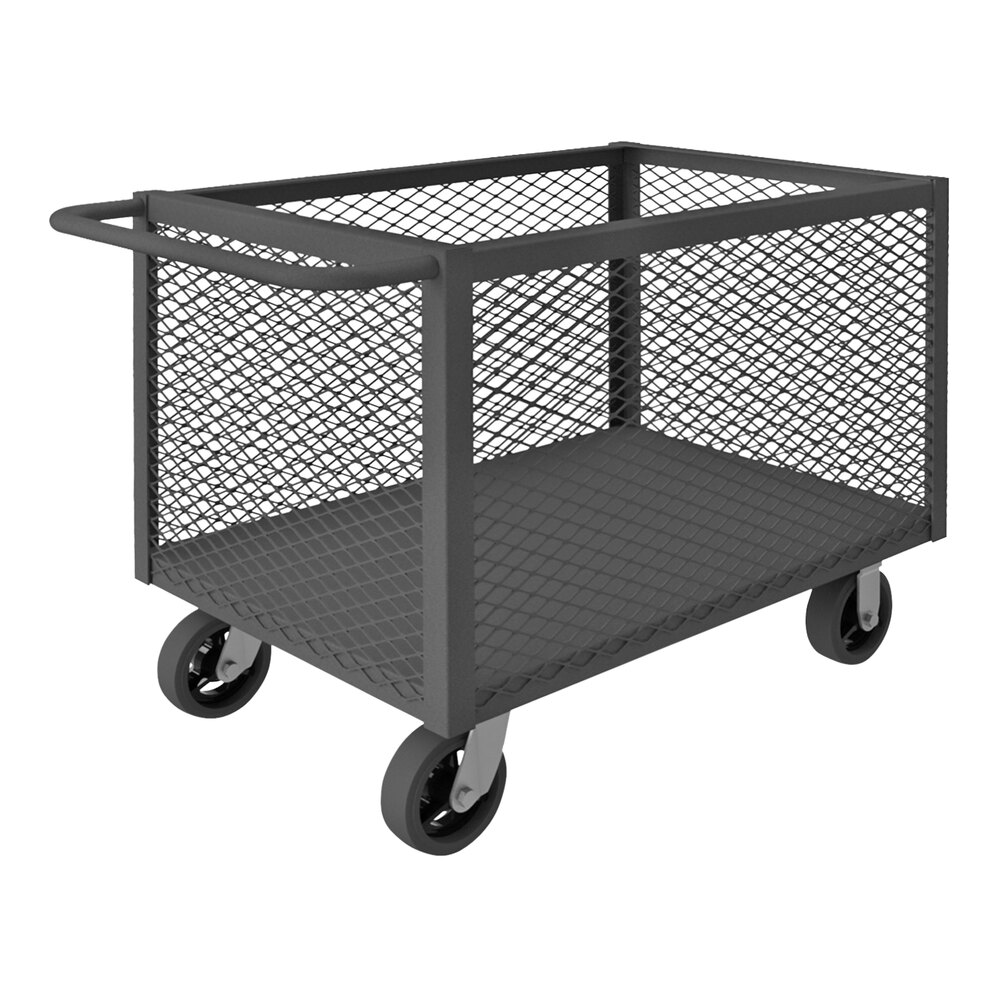 Durham Mfg 30" x 60" 14 Gauge Steel 4-Sided Mesh Box Truck with 6" Mold ...