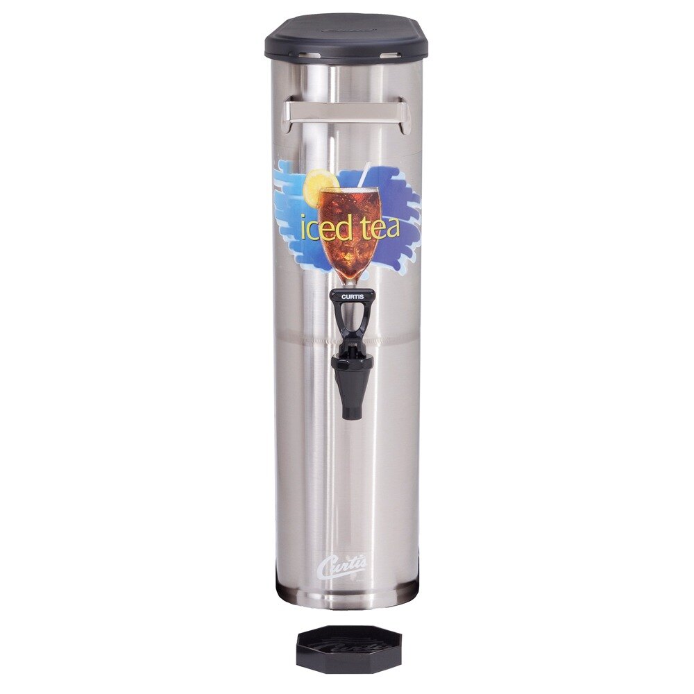 Curtis TCN 3.5 Gallon Stainless Steel Narrow Iced Tea Dispenser