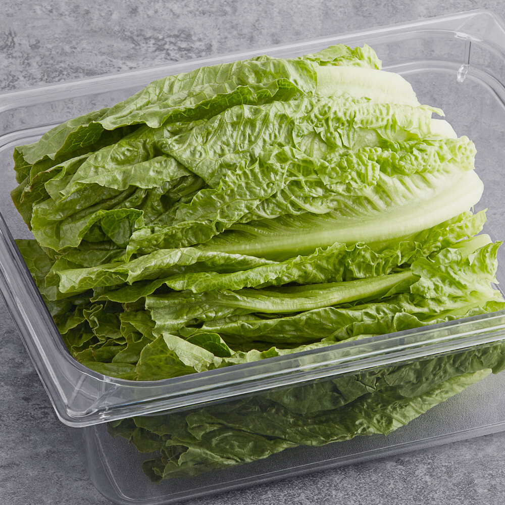 Washed Trimmed Romaine Lettuce 5 lb. Bag - 2/Case