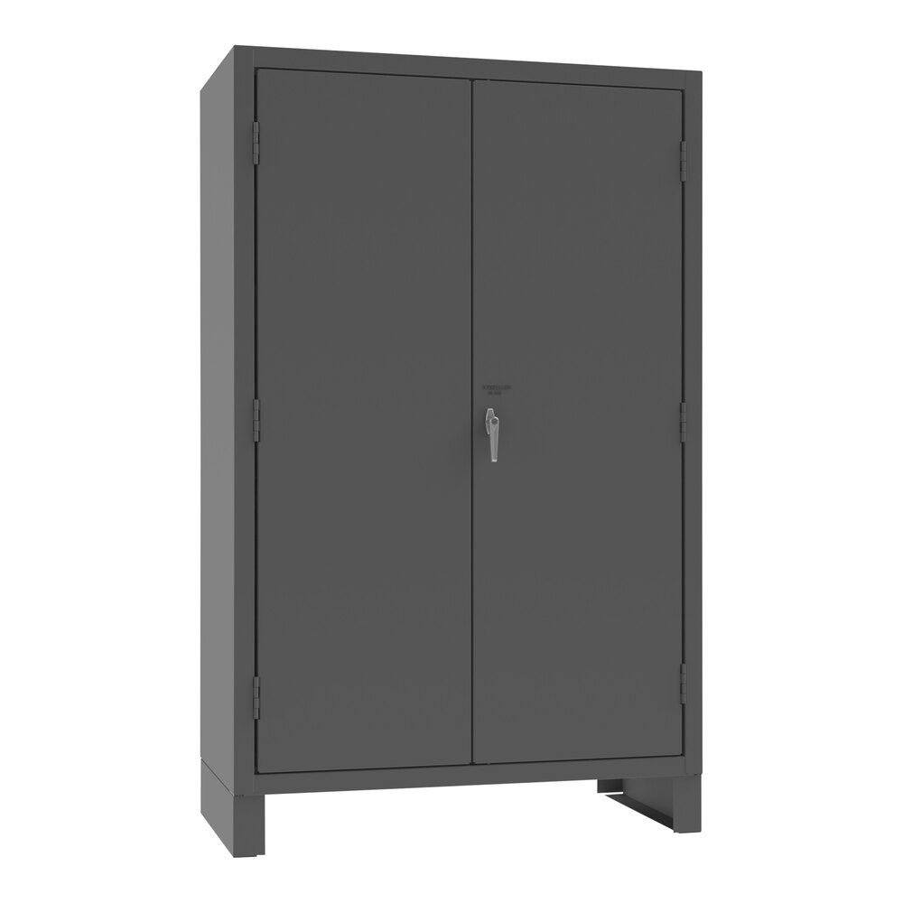 Durham Mfg 48" x 24" x 78" 14 Gauge Steel Storage Cabinet with Louvered ...