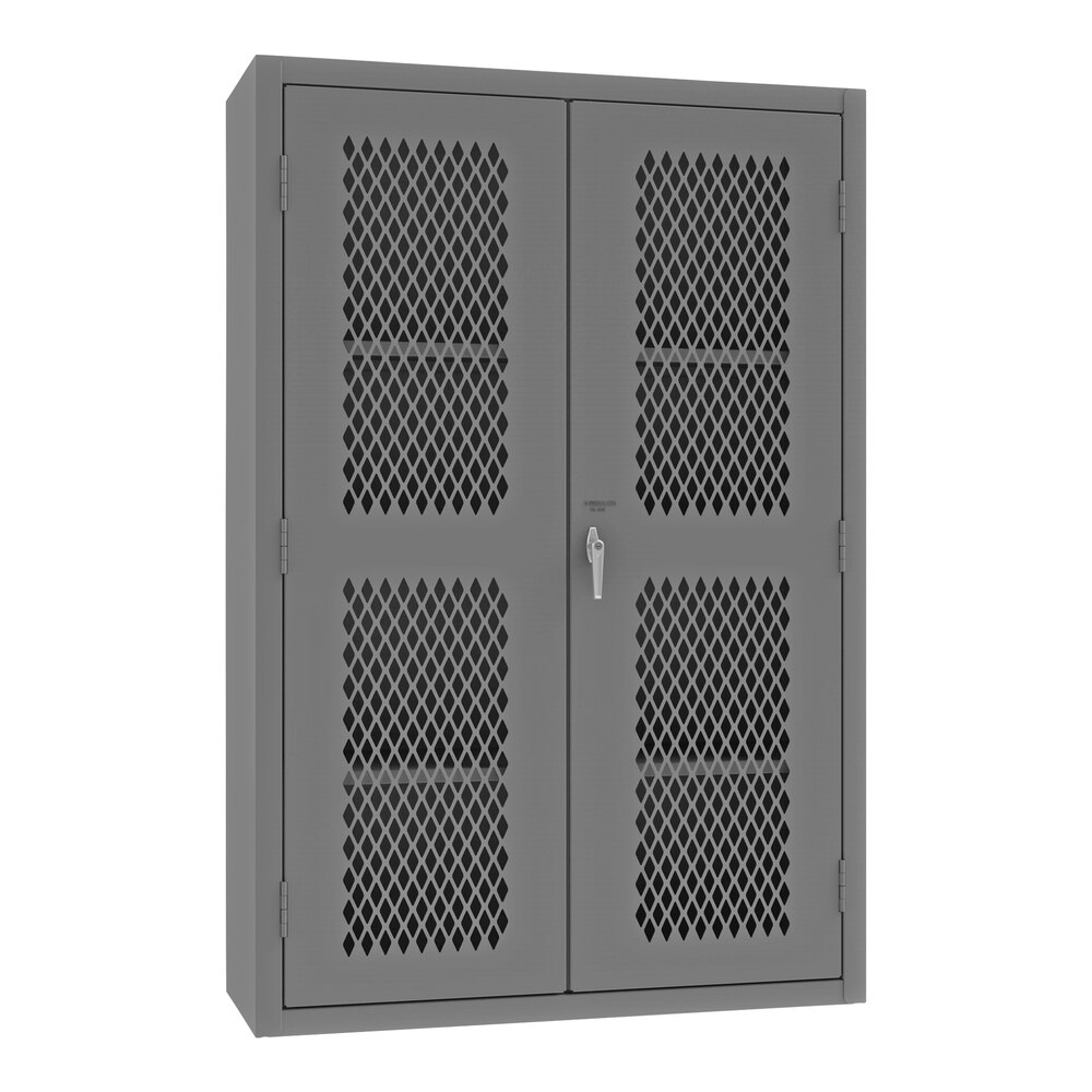 Durham Mfg 48" x 18" x 72" 14 Gauge Steel 3-Shelf Storage Cabinet with ...