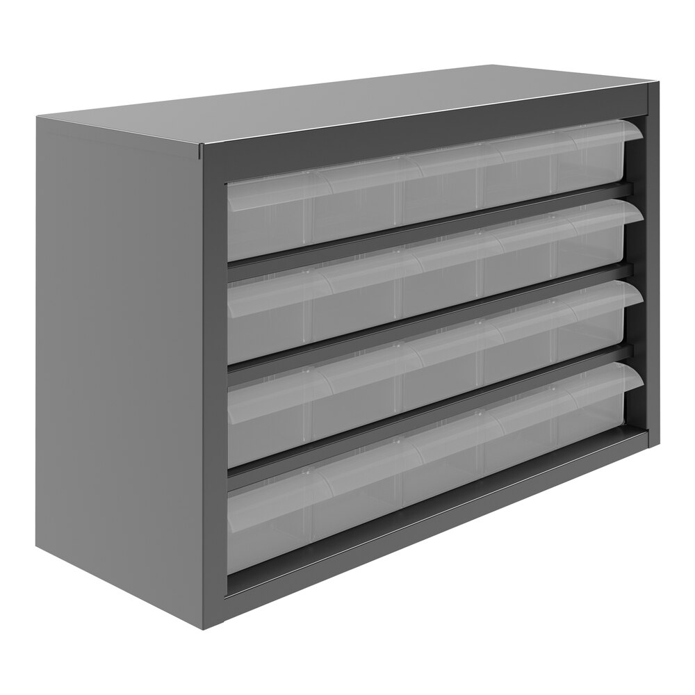 Durham Mfg 16 3/4" x 6 3/8" x 11 3/8" 20-Drawer Steel Storage Cabinet ...