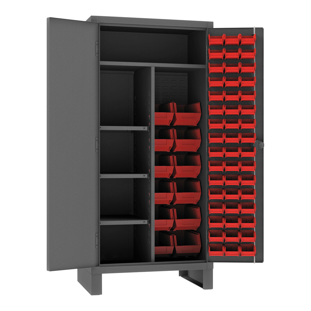 Durham Mfg 36" x 24" x 78" 12 Gauge Steel 4-Shelf Maintenance Cabinet ...