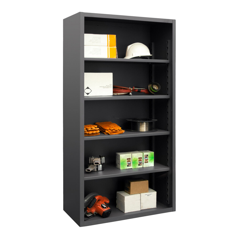 Durham Mfg 36" x 18" x 72" 12 Gauge Steel Adjustable 4-Shelf Enclosed ...