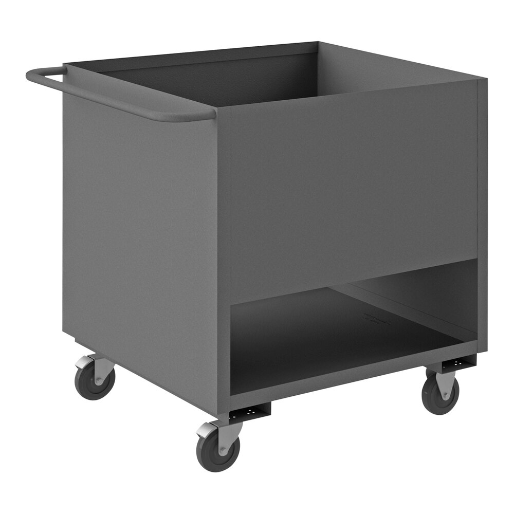 Durham Mfg 30" x 36" 14 Gauge Steel Low-Deck Truck with 1 Fixed 4-Sided ...
