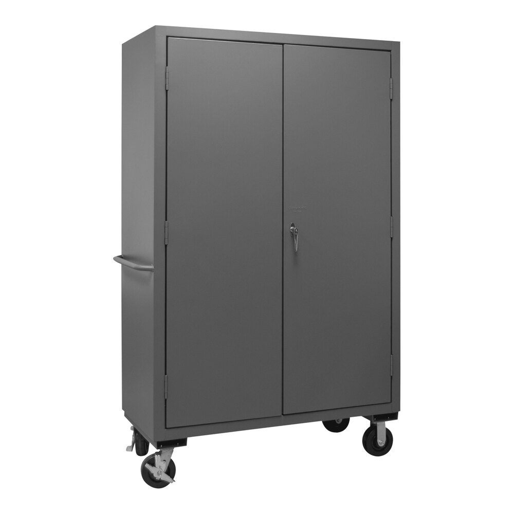 Durham Mfg 48" x 24" x 81" 16 Gauge Steel Mobile 4-Shelf Storage ...
