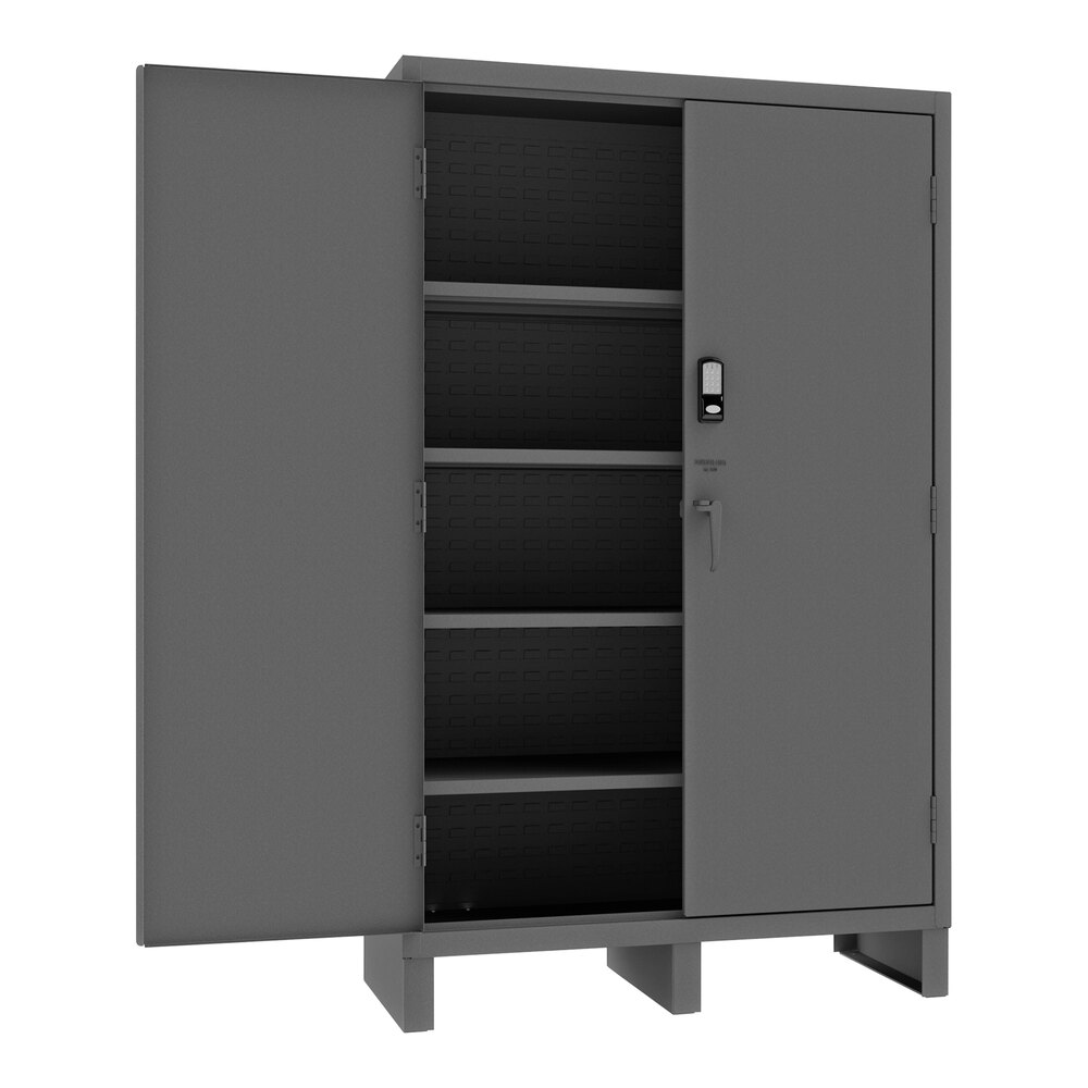 Durham Mfg 60" x 24" x 78" 14 Gauge Steel 4-Shelf Access Control ...