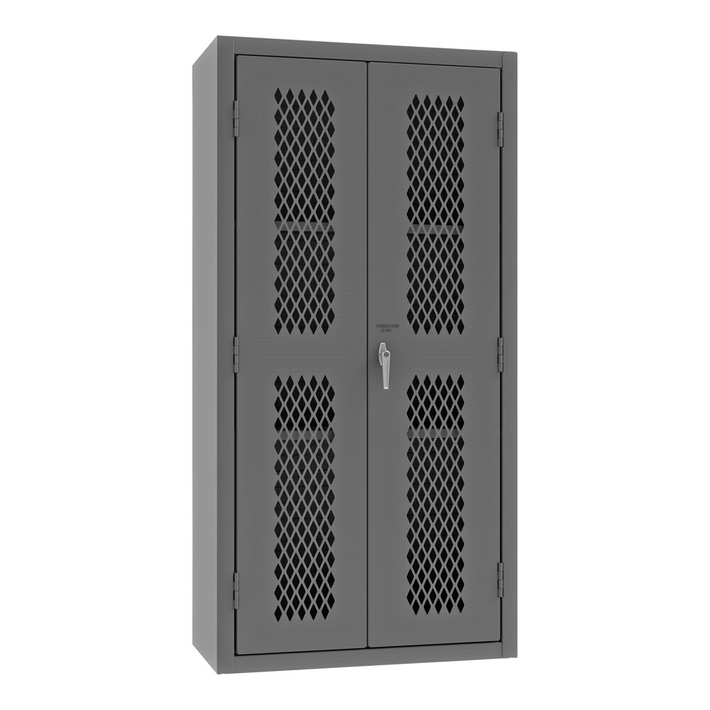 Durham Mfg 36" x 18" x 72" 14 Gauge Steel Adjustable 2-Shelf Storage ...