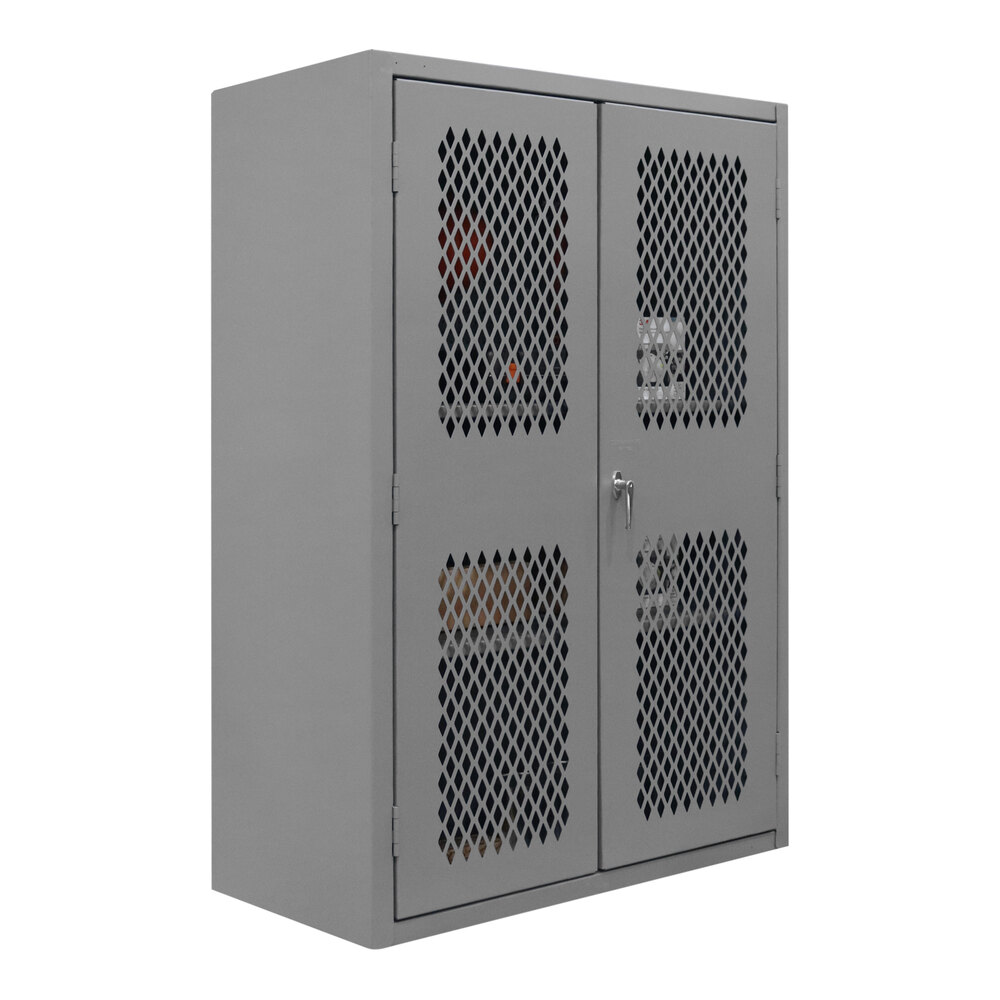 Durham Mfg 48" x 24" x 72" 14 Gauge Steel 2 Shelf Storage Cabinet with ...