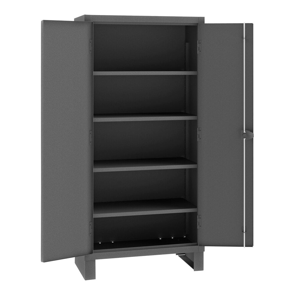 Durham Mfg 48" x 18" x 78" 14 Gauge Steel 4-Shelf Storage Cabinet 2703 ...