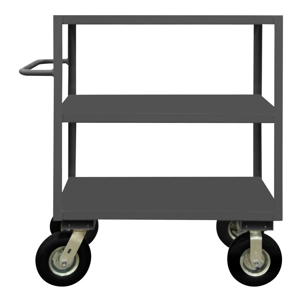 Durham Mfg 36" x 72" 14 Gauge Steel 3-Shelf Instrument Cart RIC-367250 ...