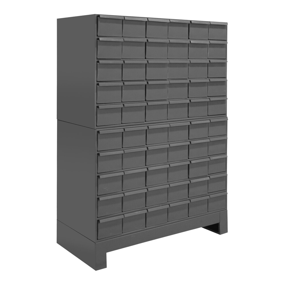 Durham Mfg 60-Drawer Steel Storage Cabinet with Extra Large Drawers and ...
