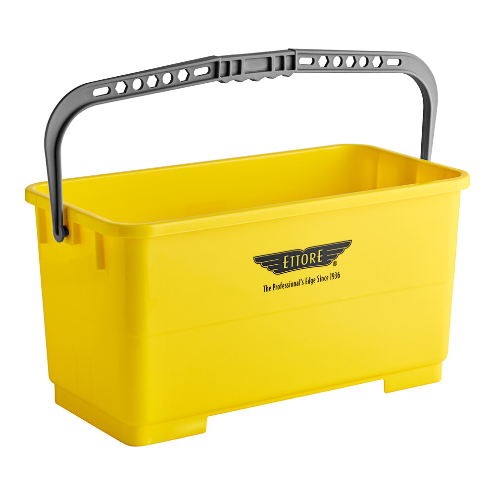 Ettore Super 85000 6 Gallon Heavy-Duty Multipurpose Rectangular Bucket ...