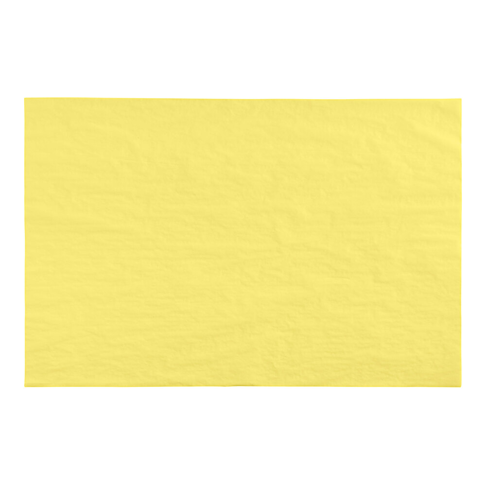 SatinWrap 20" x 30" 10 lb. Yellow Tissue Paper Sheets 2030-2100 - 480/Pack