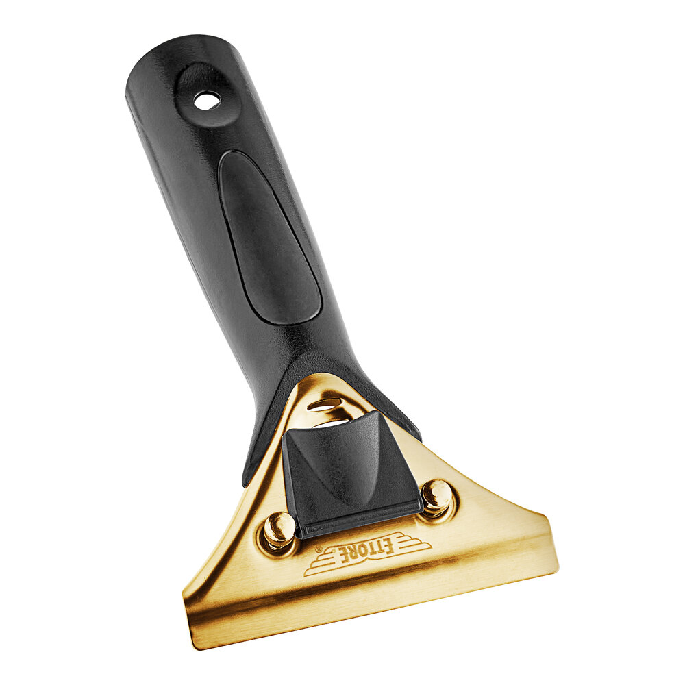 Ettore Master 1339 Brass Squeegee Handle with Quick Release and Rubber Grip