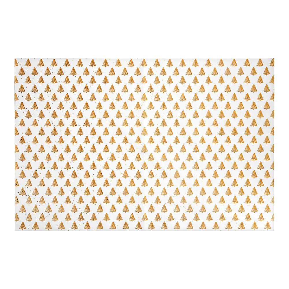 SatinWrap 20" x30" 10 lb. Gold Pearl Trees Tissue Paper Sheets 2030 ...