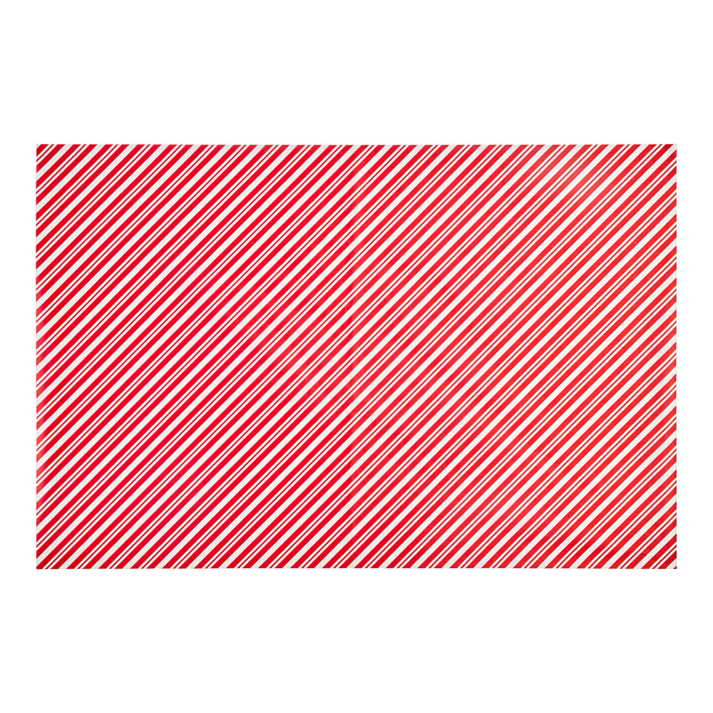 SatinWrap 20" x 30" 10 lb. Peppermint Stripes Tissue Paper Sheets 2030 ...