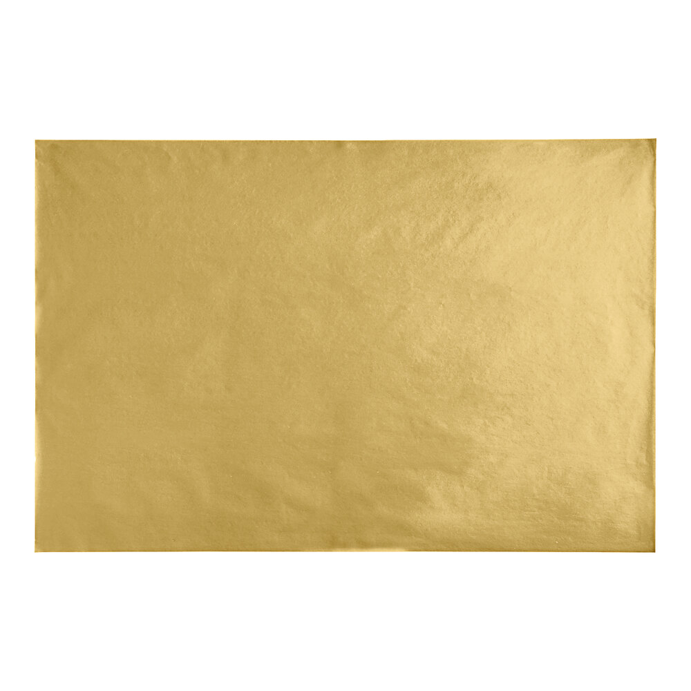 SatinWrap 20" x 30" 10 lb. Gold Tissue Paper Sheets 2030-SD#75 - 200/Pack