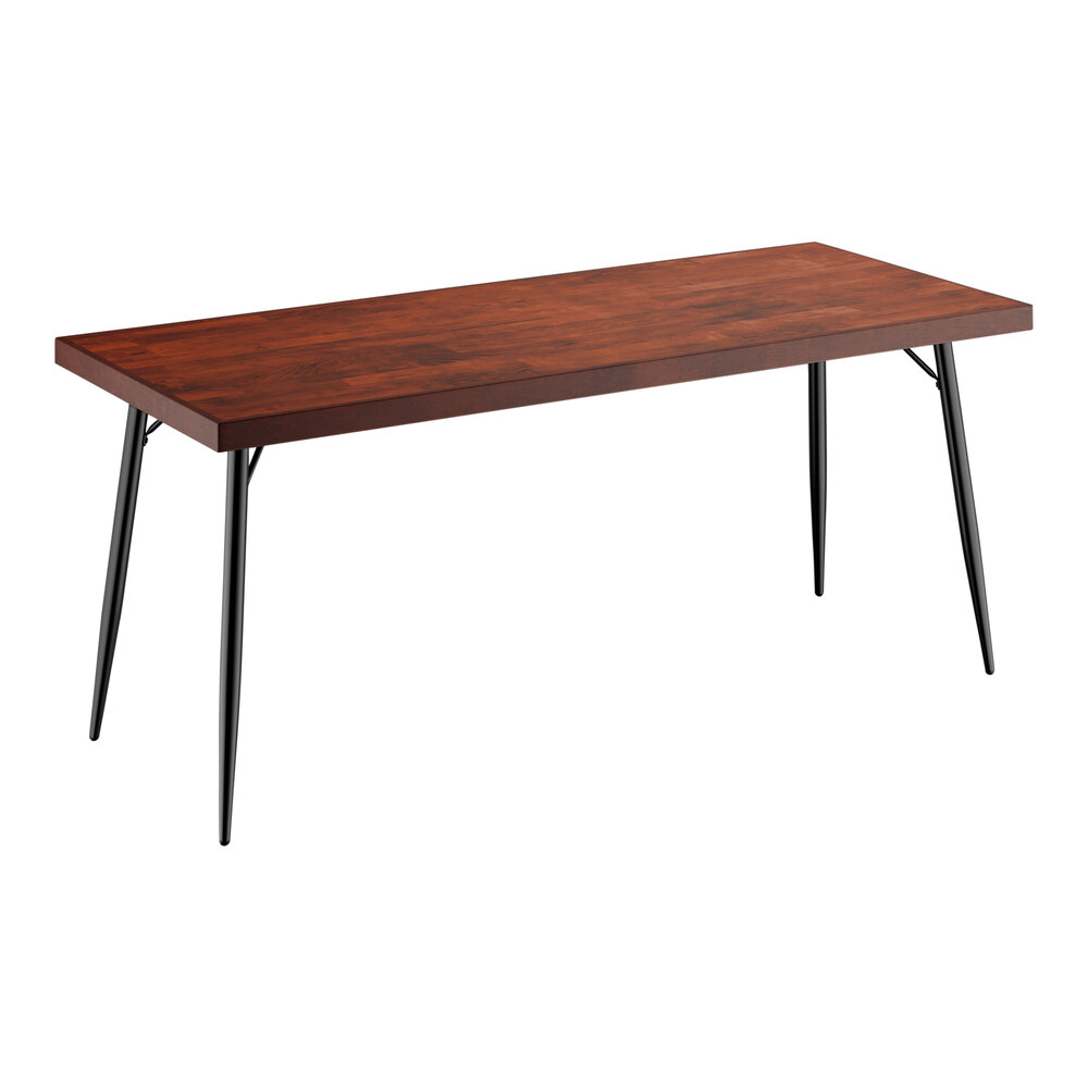 Lancaster Table & Seating Mid-Century 30" x 72" Standard Height Butcher ...