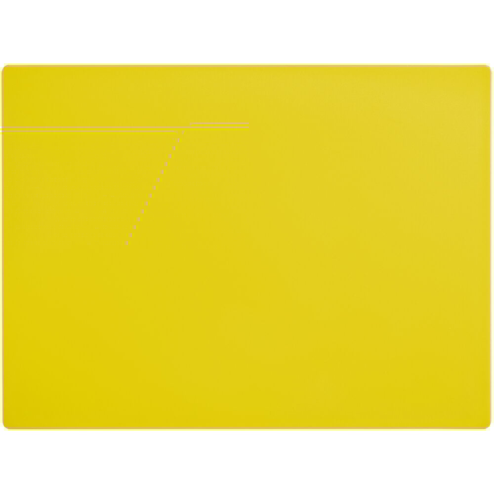 Thunder Group 24" x 18" x 1/2" Yellow Polyethylene Cutting Board
