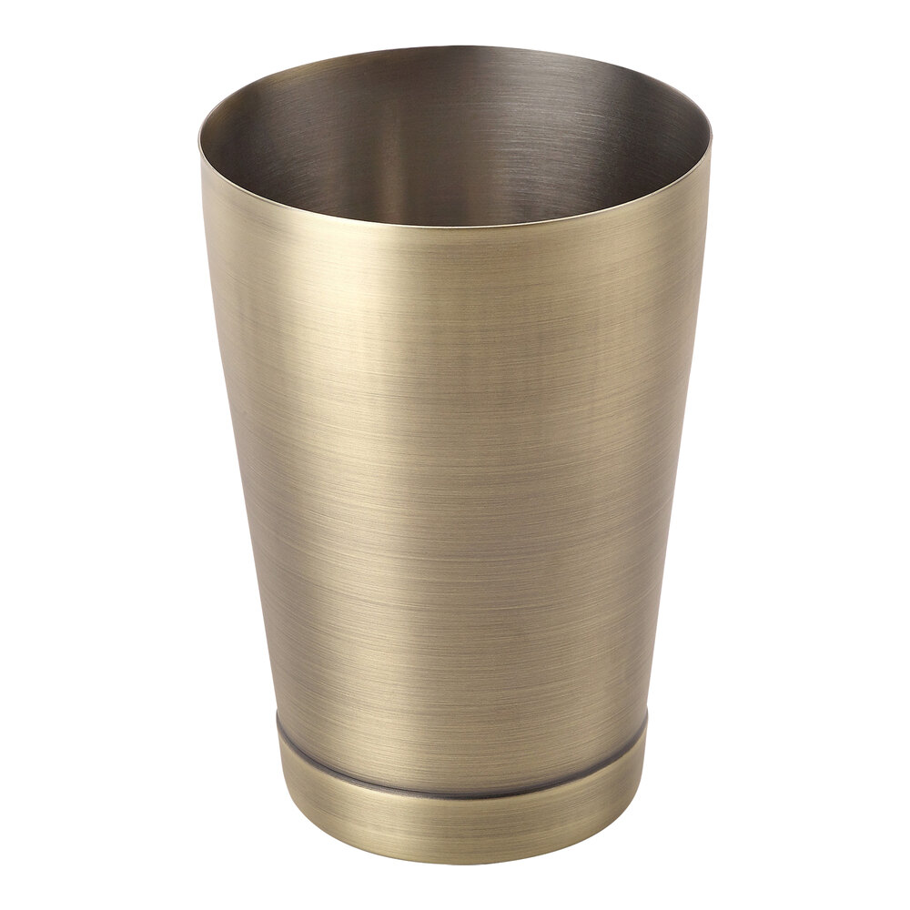 Barfly® 18 oz. Antique Gold Half Size Cocktail Shaker Tin M37007ANG