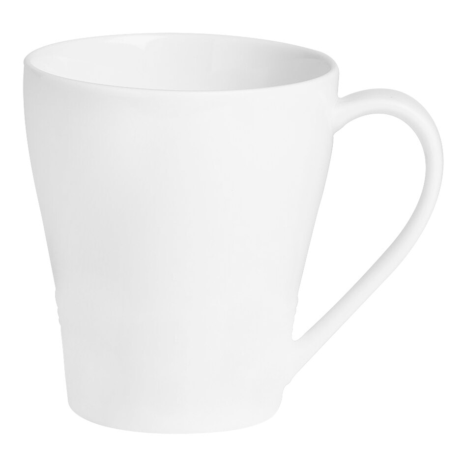 Varick Bistro from Steelite International 13 oz. Bright White Form Mug ...