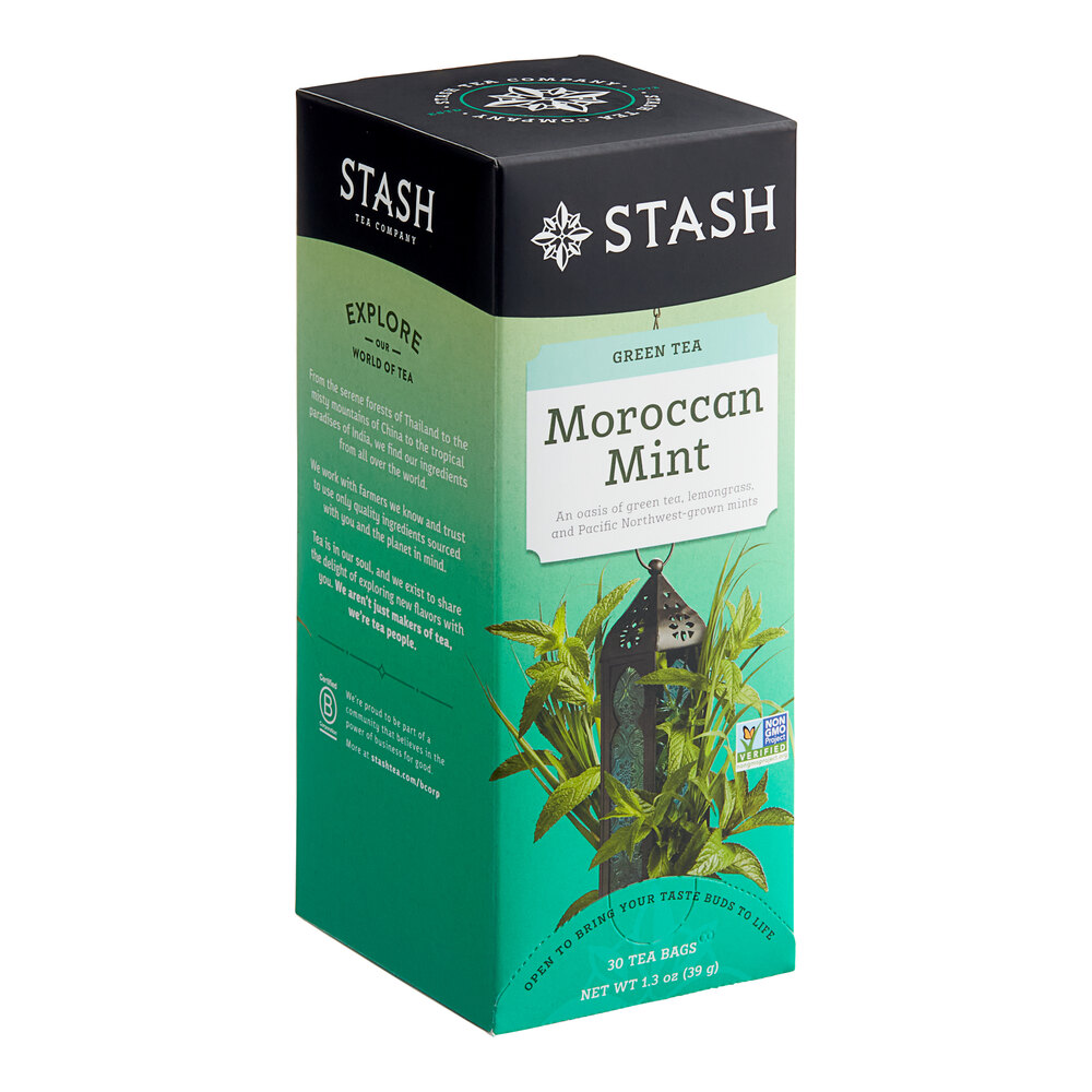 Stash Moroccan Mint Green Tea Bags - 30/Box