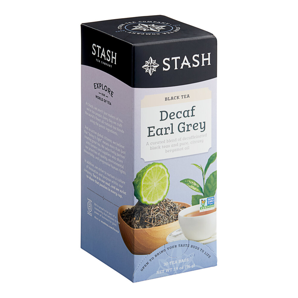 Stash Decaf Earl Grey Tea Bags - 30/Box