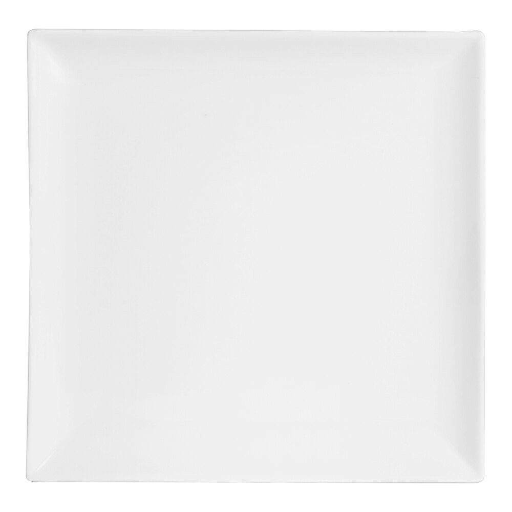 Varick Pub from Steelite International 10" Bright White Square Plate - 12/Case