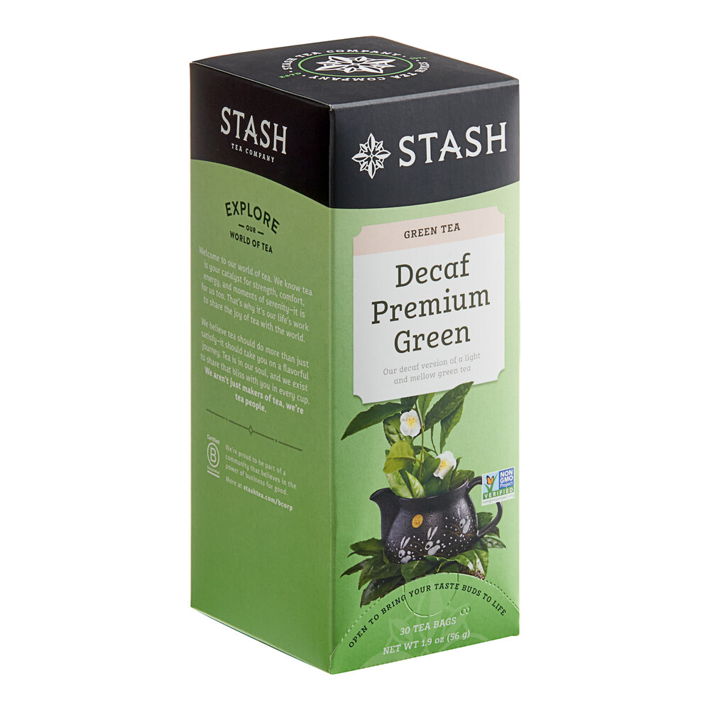 Stash Decaf Premium Green Tea Bags - 30/Box