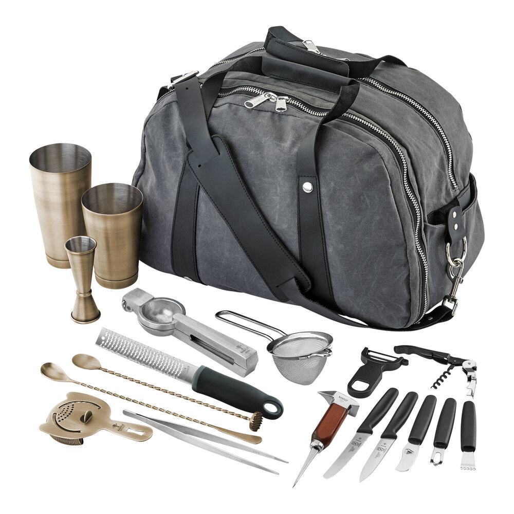 Barfly® Deluxe II 19-Piece Antique Gold Bartending Set M37103ANG