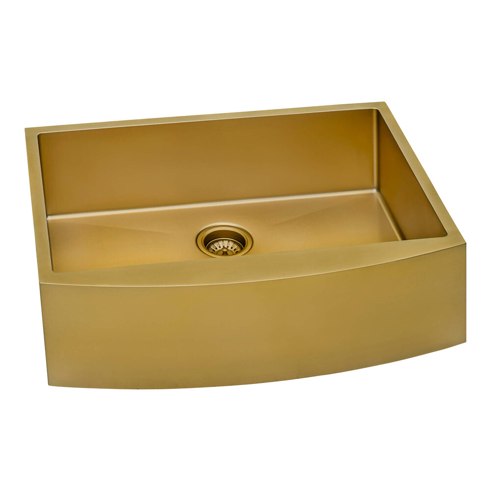 Ruvati RVH9660GG Terraza 30" x 22" Matte Gold Brass Tone Stainless ...