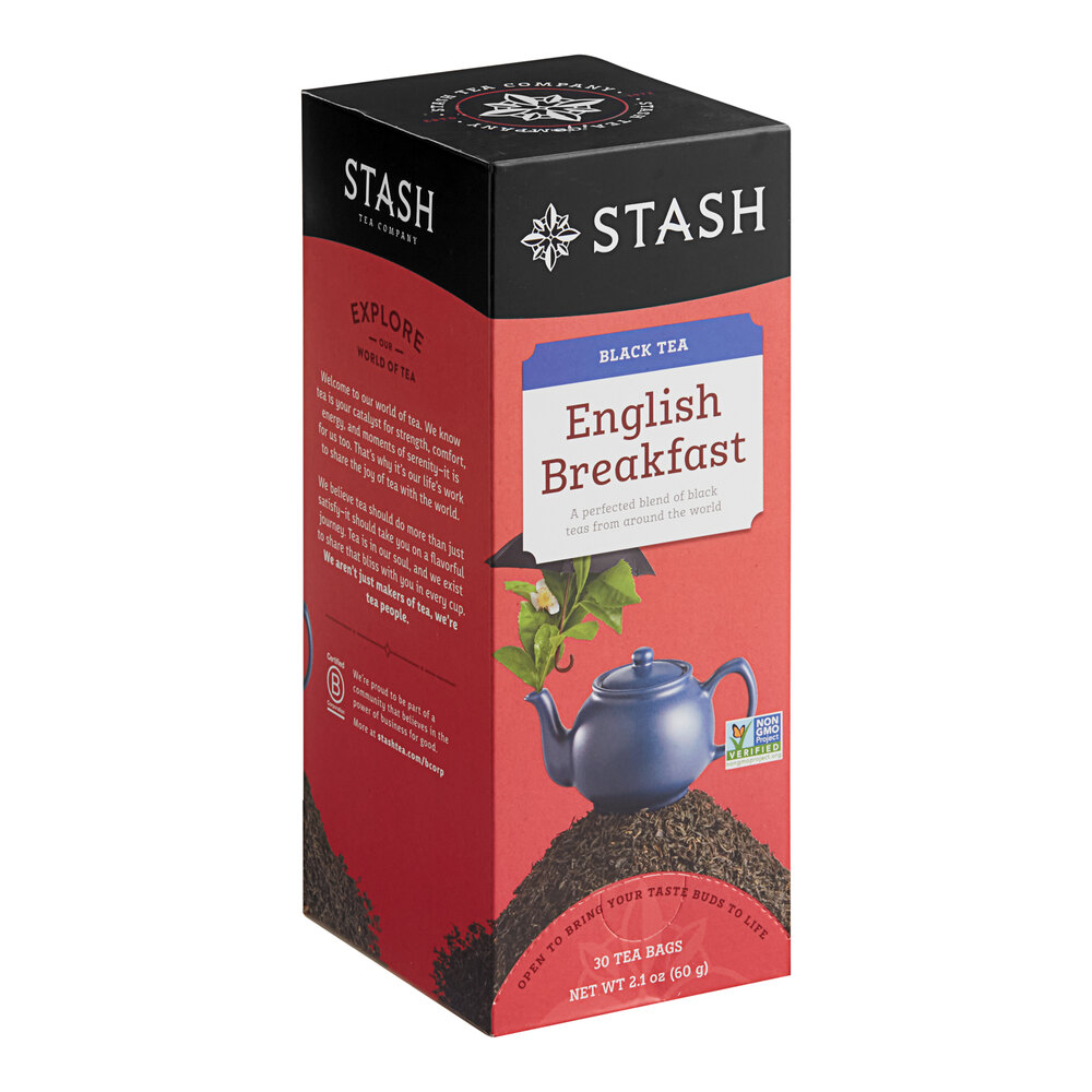 Stash English Breakfast Tea Bags - 30/Box