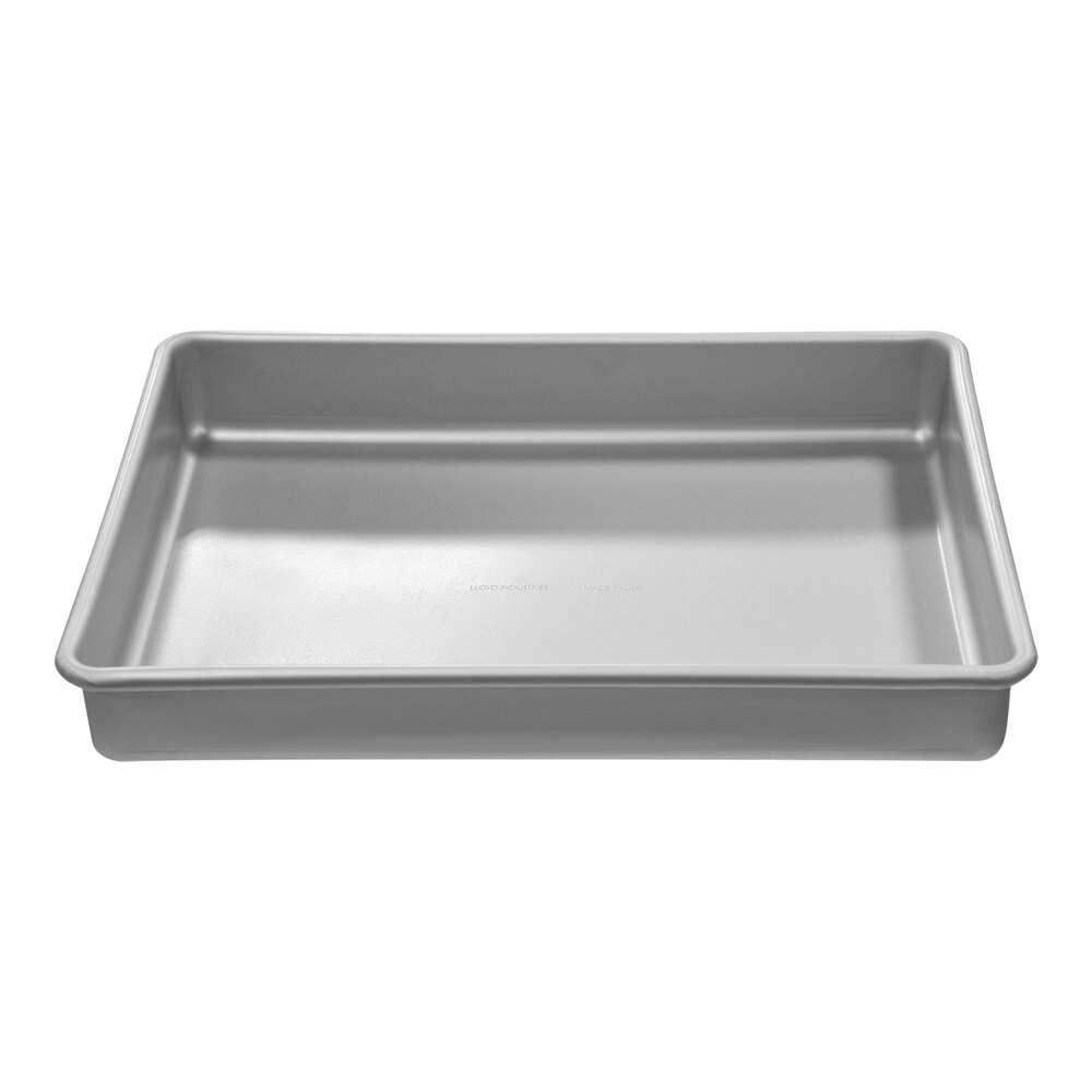 LloydPans 13" x 9" x 2" Aluminum Deep Dish Rectangle Pizza Pan with ...