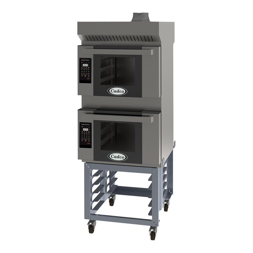 Cadco Bakerlux Station BLS-3HTD-2H Double Stacked 3-Shelf Half Size ...