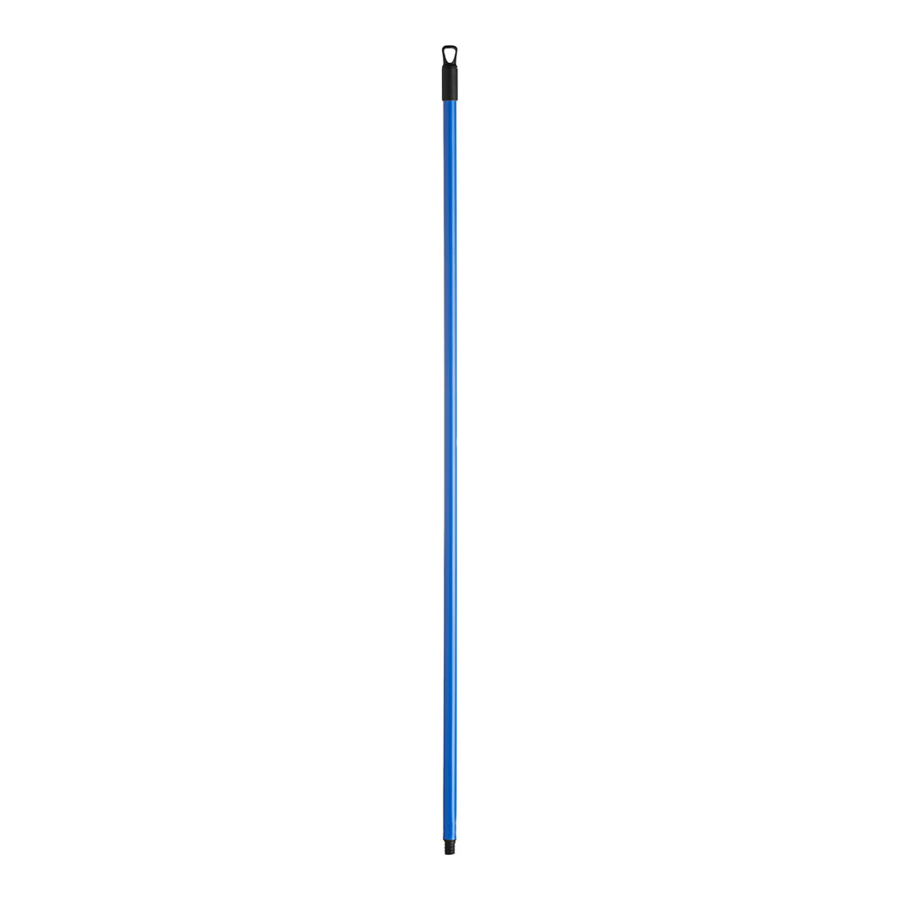 Lavex 48" Blue Metal Threaded Broom Handle