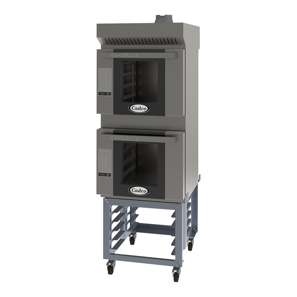 Cadco Bakerlux Station BLS-4HLD-2H Double Stacked 4-Shelf Half Size ...