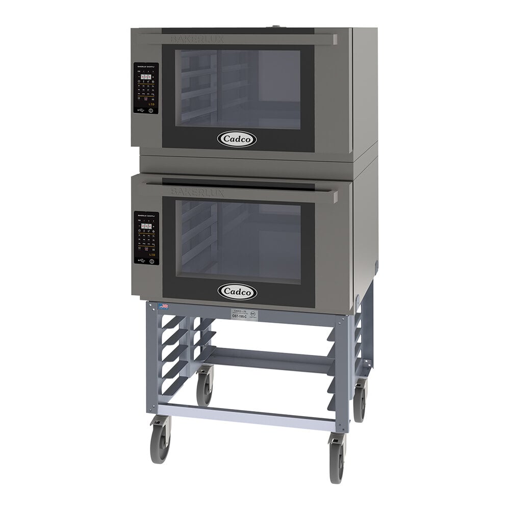 Cadco Bakerlux Station BLS-4FLD-2 Double Stacked 4-Shelf Full Size ...