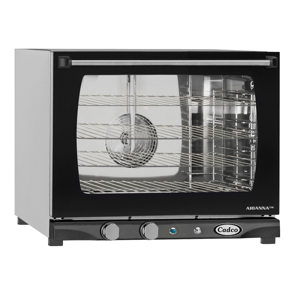Cadco Arianna XAF-133 4-Shelf Half Size Heavy-Duty Manual Countertop ...