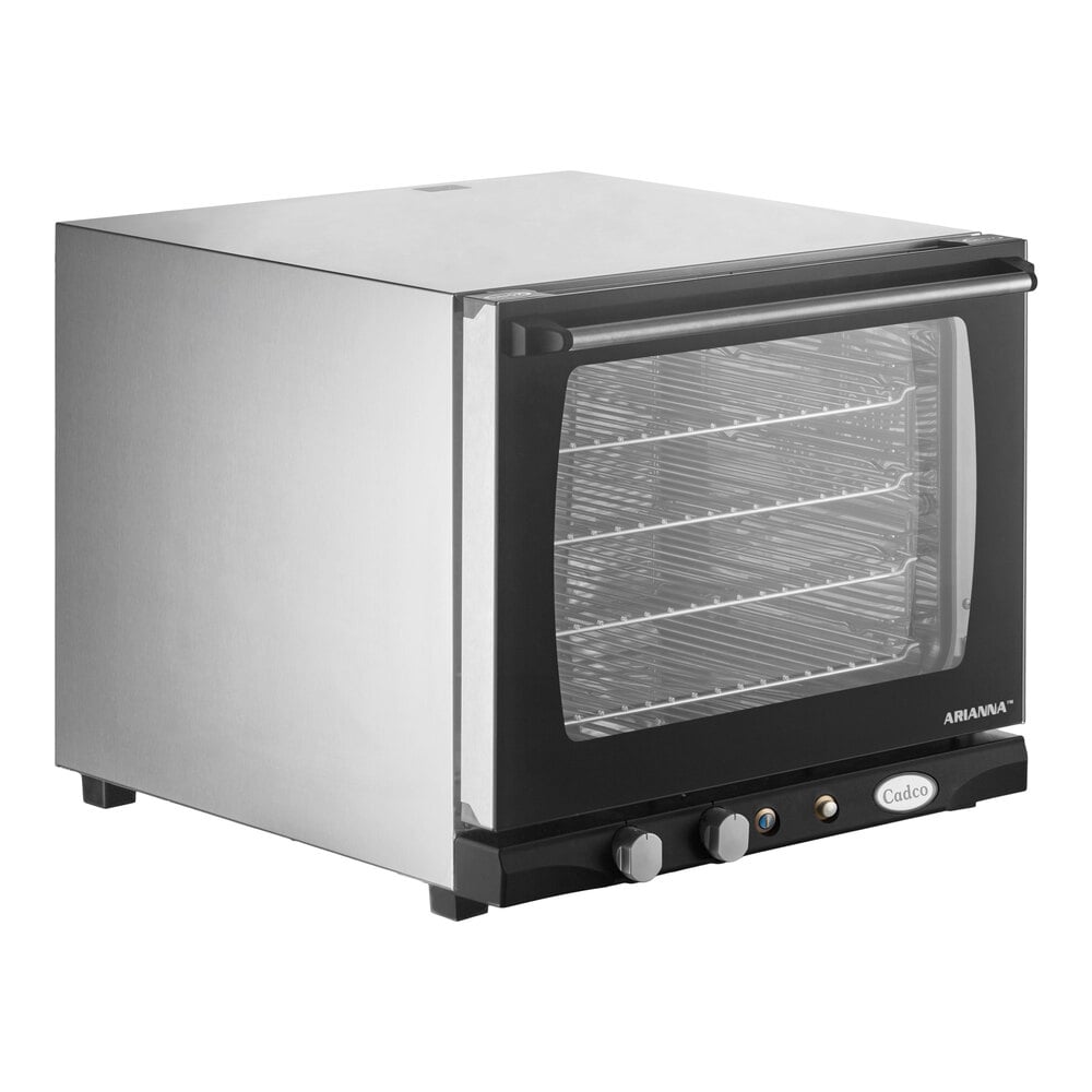 Cadco Arianna XAF-133 4-Shelf Half Size Heavy-Duty Manual Countertop ...