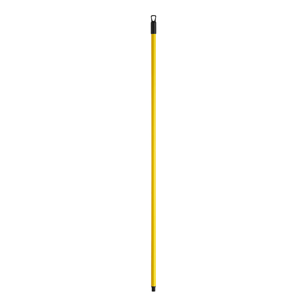 Lavex 48" Yellow Metal Threaded Broom Handle